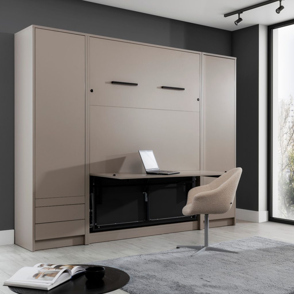 GENIUS VERTICAL WALL BED WITH DESK